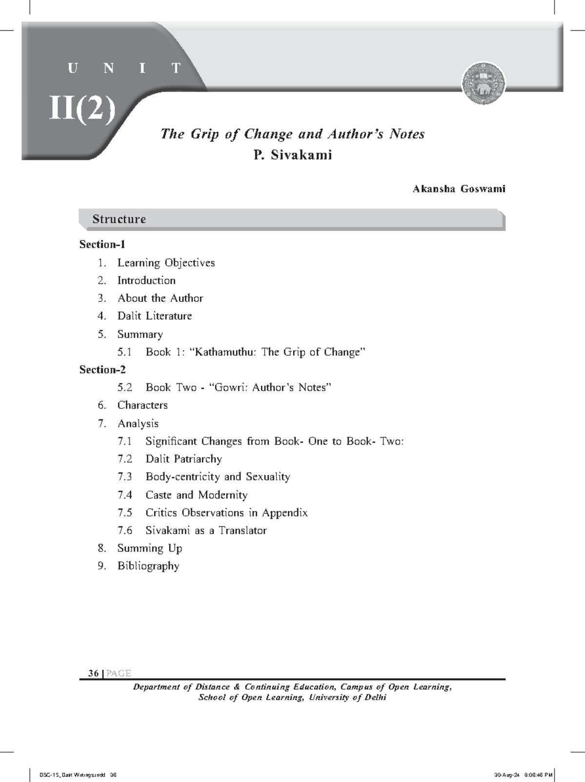 The Grip of Change: Analyzing Dalit Literature and P. Sivakami's Impact ...