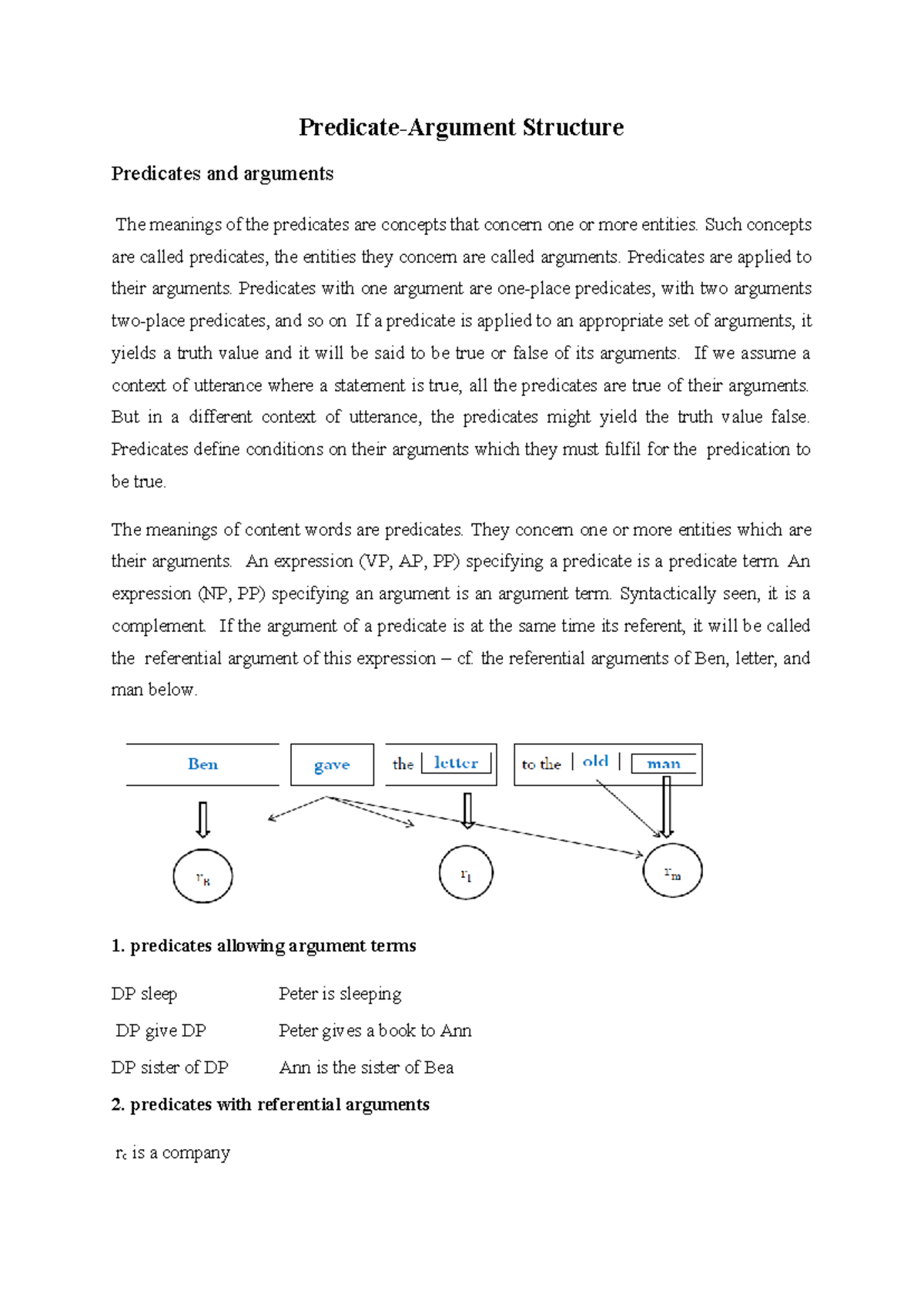 NLP-Unit-4: Understanding Predicate-Argument Structures in Depth - Studocu