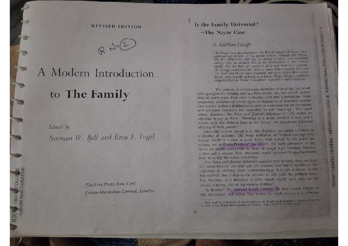 RXS HIND COLLEGE: The Nayar Family Structure and Marriage Dynamics ...