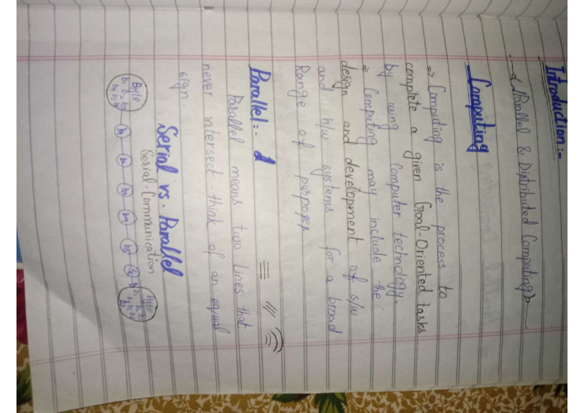 Parallel & Distributed Computing (CS101) - Comprehensive Notes - Studocu