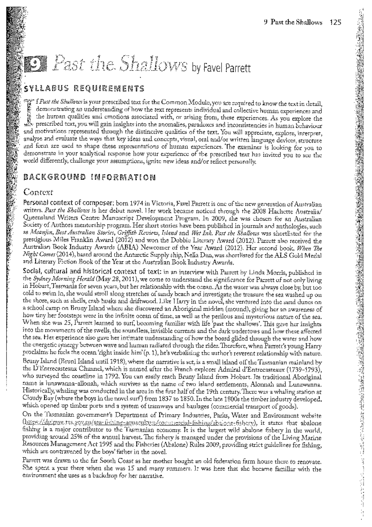 Past the Shallows: A Thematic Analysis and Reflection on the Novel ...