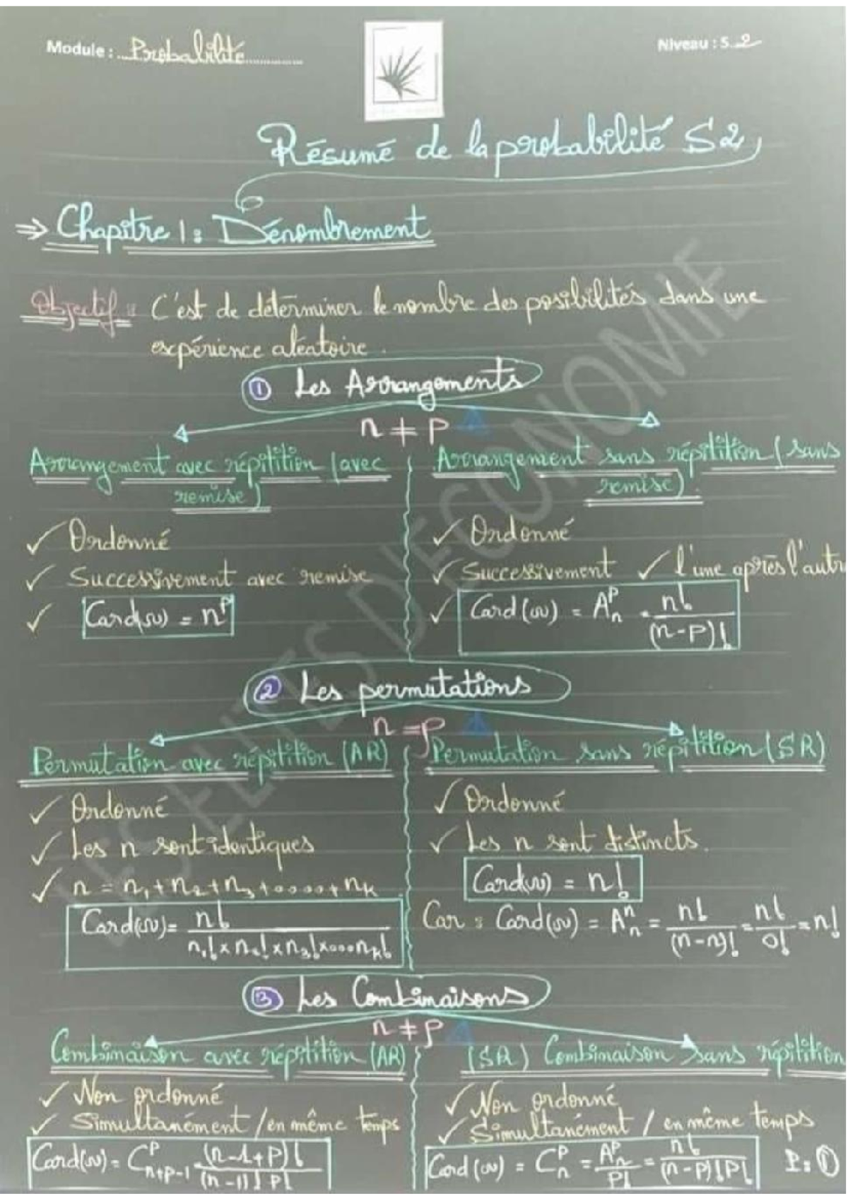 Résumé de Probabilité S2 - Concepts Essentiels et Applications - Studocu