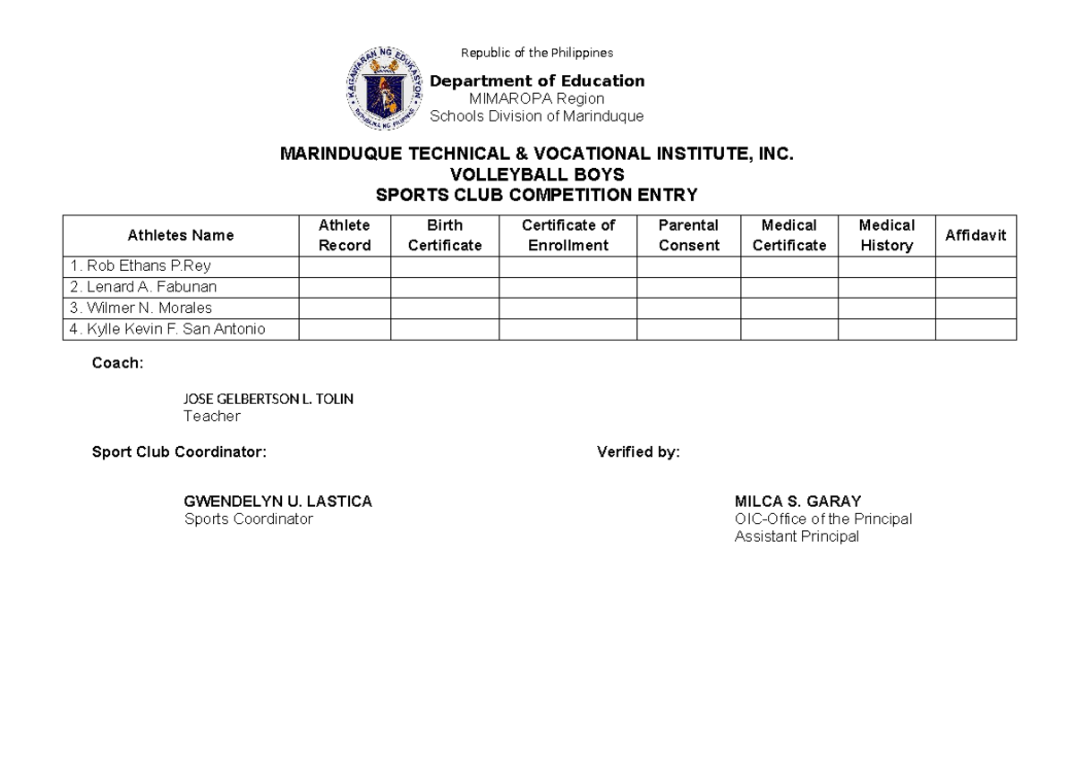 MTVI- Checklist-A4-Copy - Republic of the Philippines Department of ...