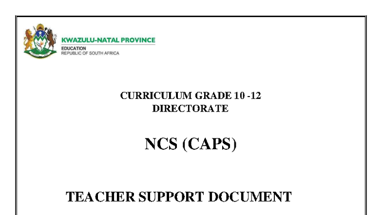 Grade 12 Maths Teacher Support Document 2023: Step Ahead Series T2-1 ...