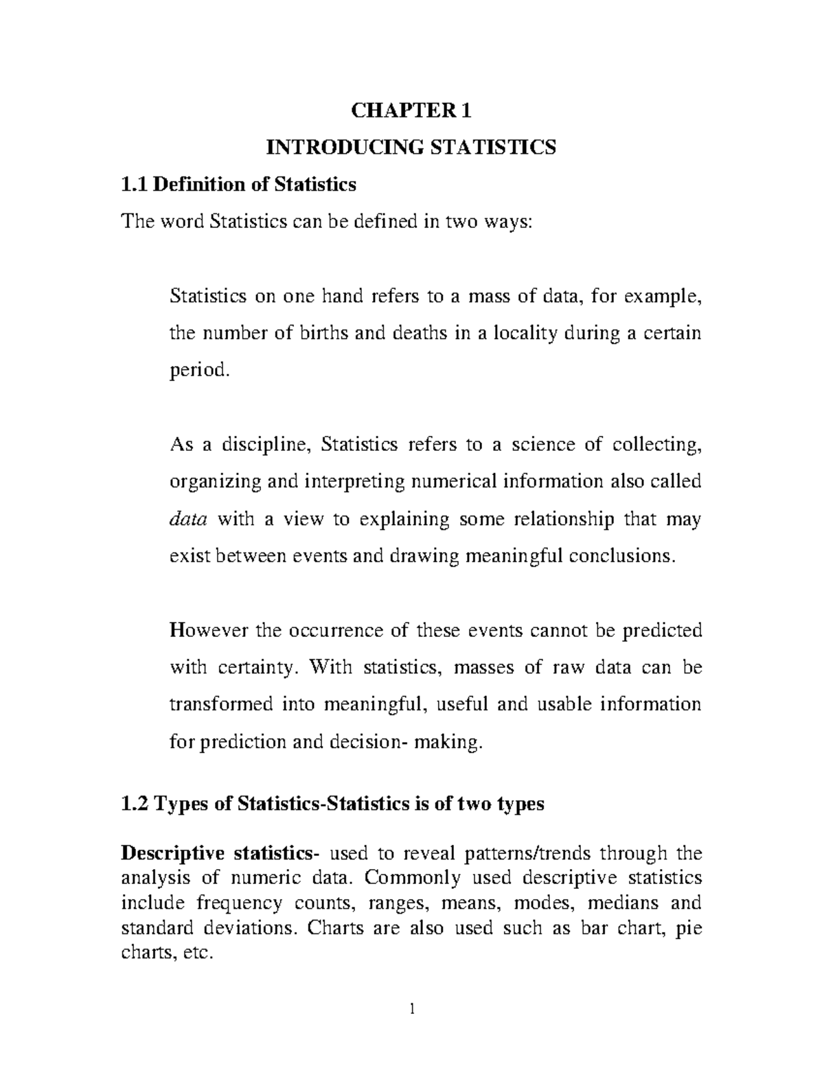 Statistics: Understanding Variables, Measurements, and Data Collection (STA 116) - Studocu