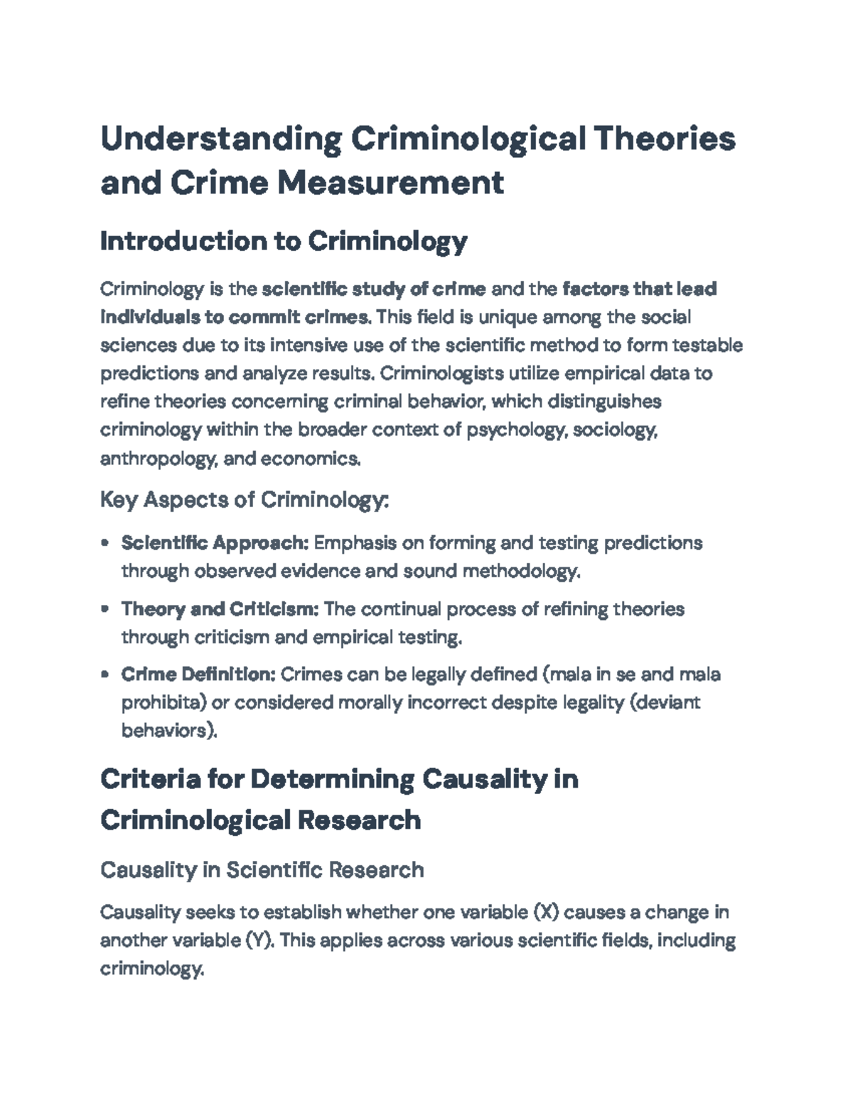 Criminology 101: Understanding Theories and Crime Measurement ...