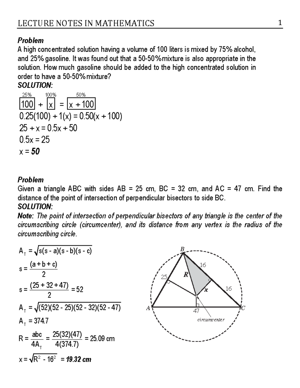 Coaching Notes for Engineering Problems and Solutions (2017) - Studocu