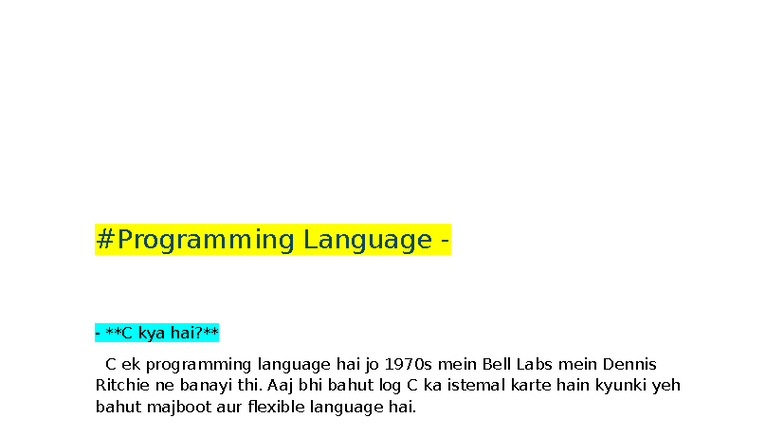 C Programming Language: Basic Concepts and Control Structures - Studocu