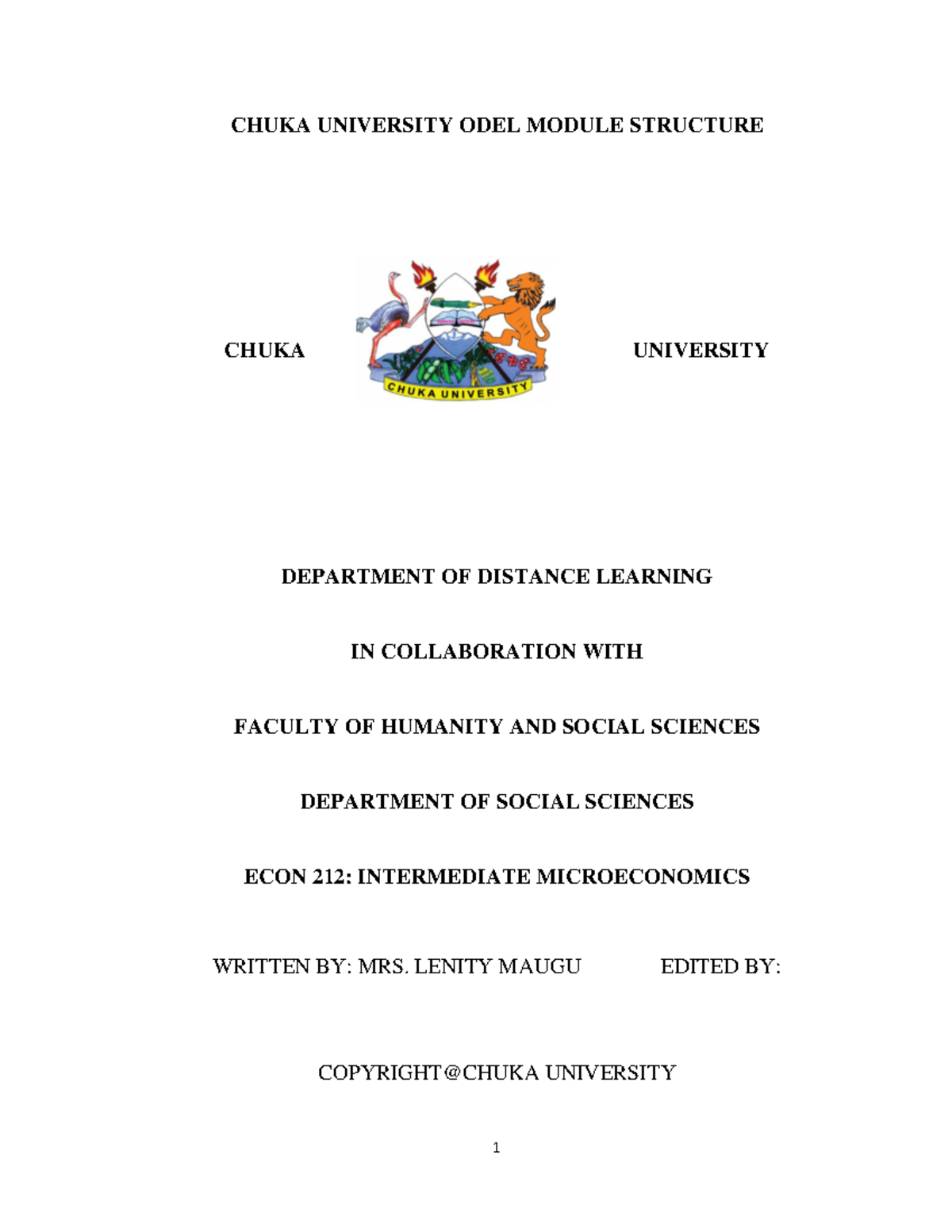 Econ 212 Module 2: Intermediate Microeconomics Study Guide - Studocu