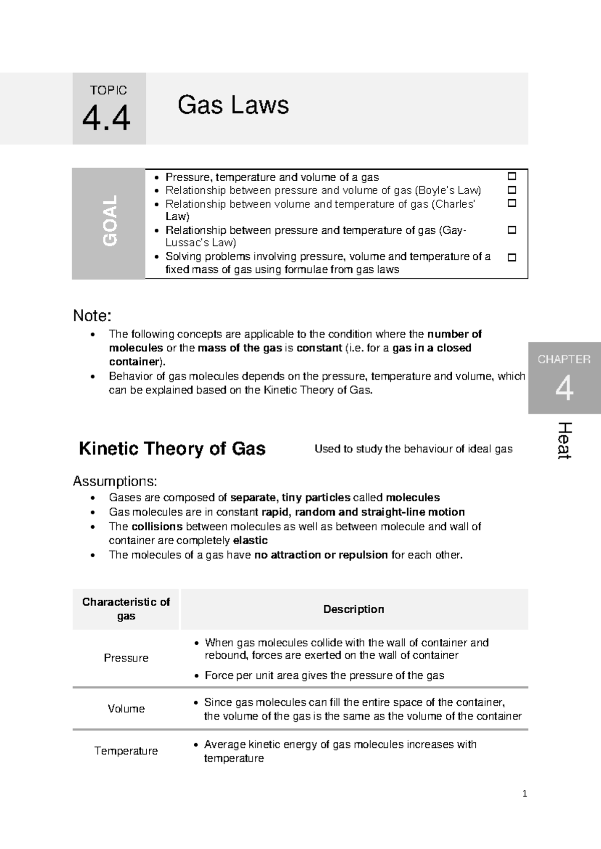 4.4 Gas Laws - Physics 4.4 Final Exam Study Notes and Exercises - Studocu