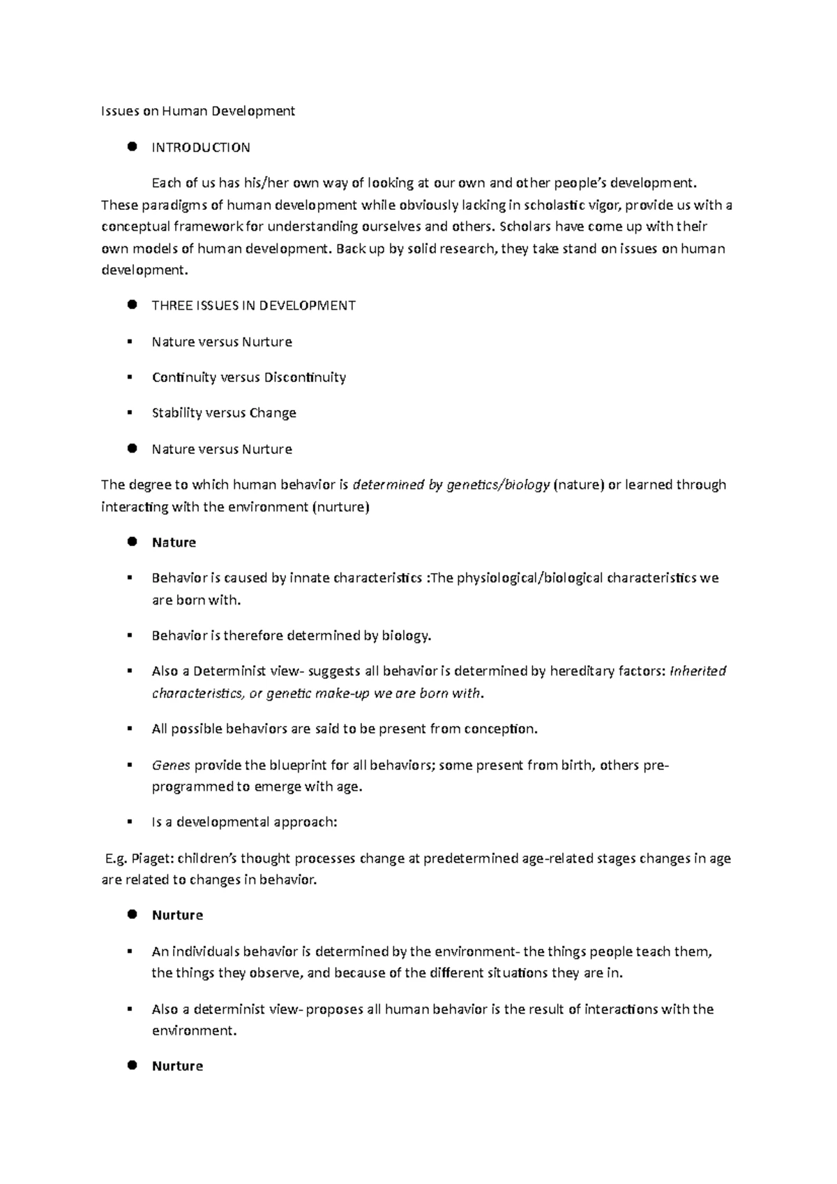 Module-1 - b yyh - MODULE 1 Human Development: Meaning, Concepts and ...