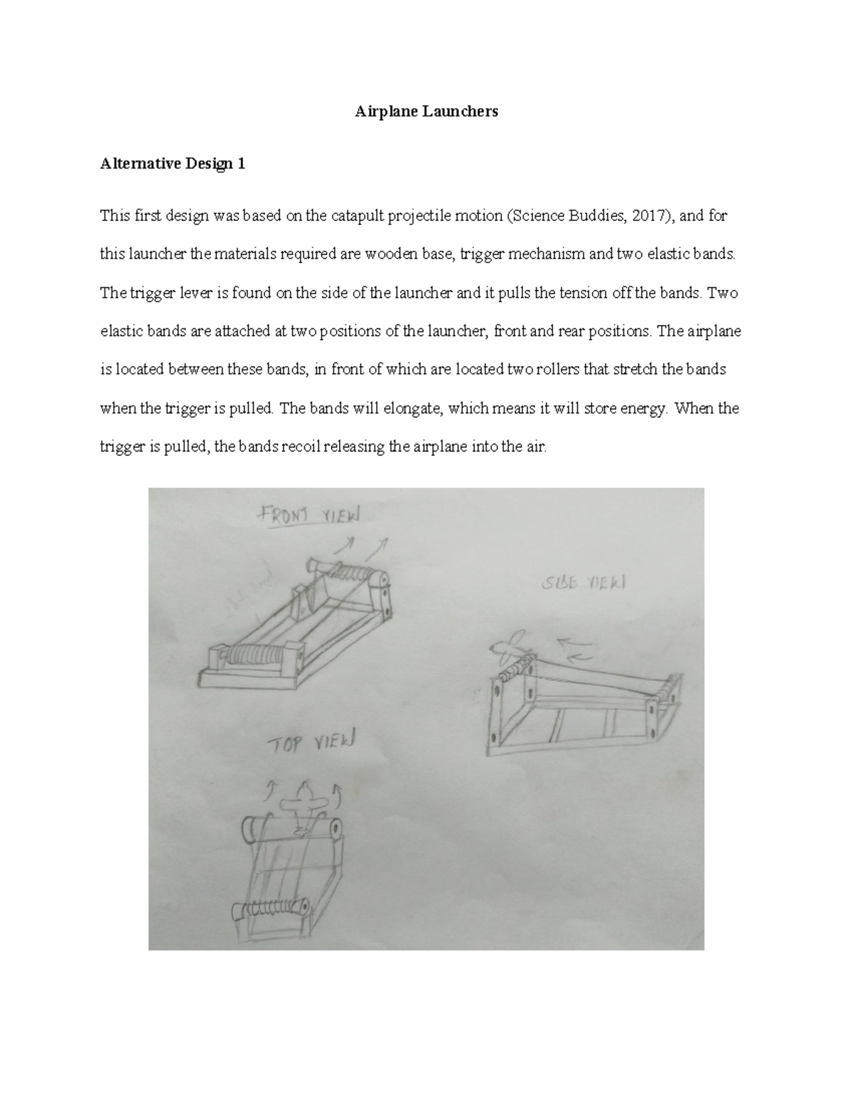 Alternative Designs for Airplane Launchers - Coursework - Studocu