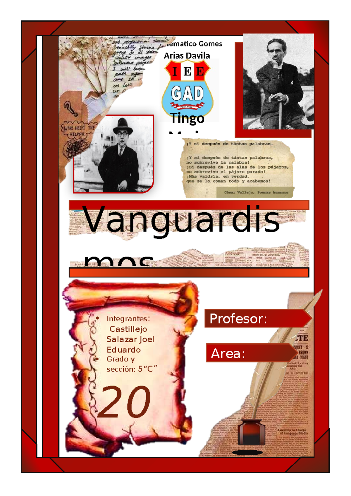 Vanguardismo Peruano: Análisis y Contexto Histórico - LIT 101 - Studocu