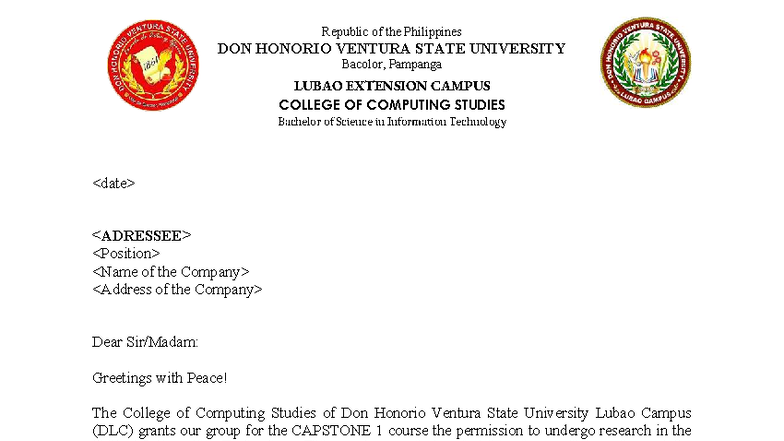 Capstone 1 Project Proposal Letter for Data Gathering - Studocu