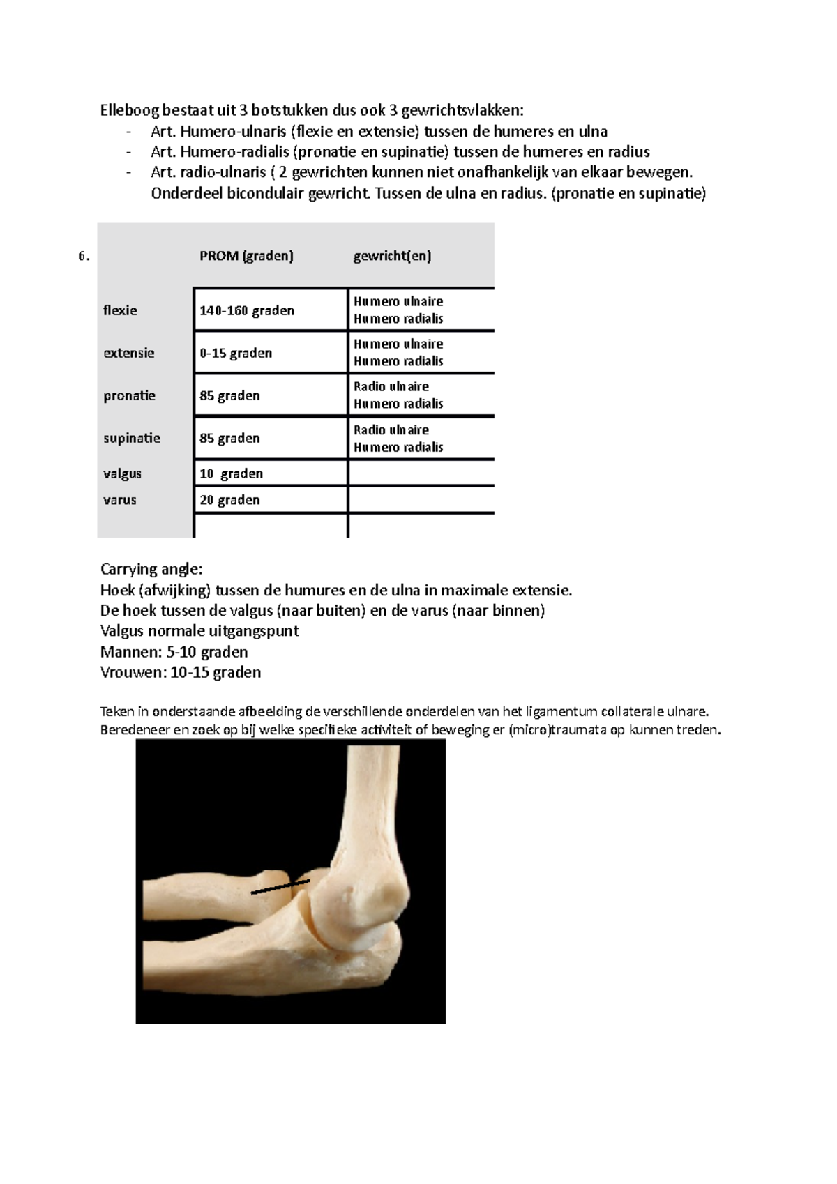 Elleboog Anatomie en Functie: Een Overzicht van Gewrichten en Testen ...