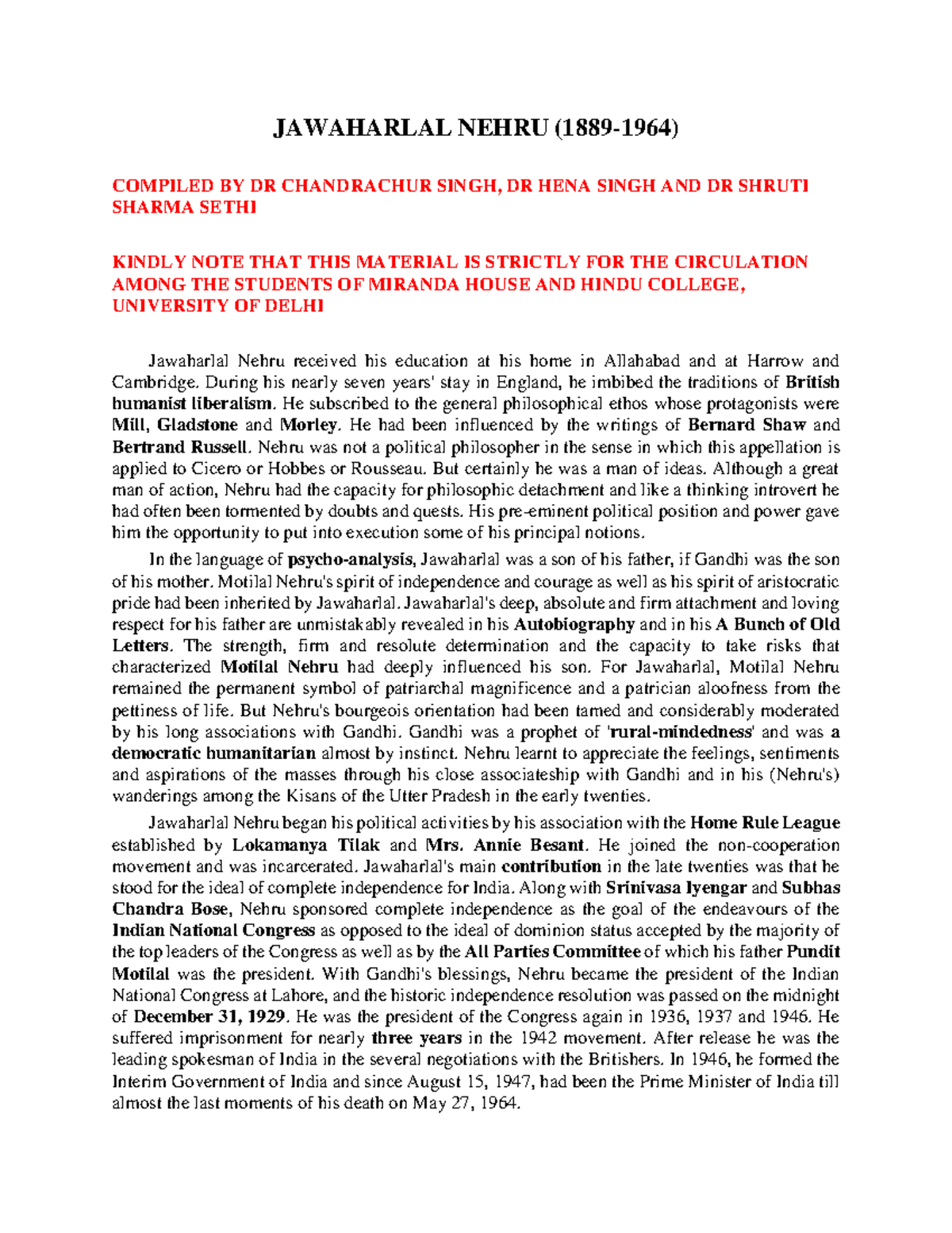 JAWAHARLAL NEHRU AND B.R. AMBEDKAR: PHILOSOPHICAL INSIGHTS AND ...