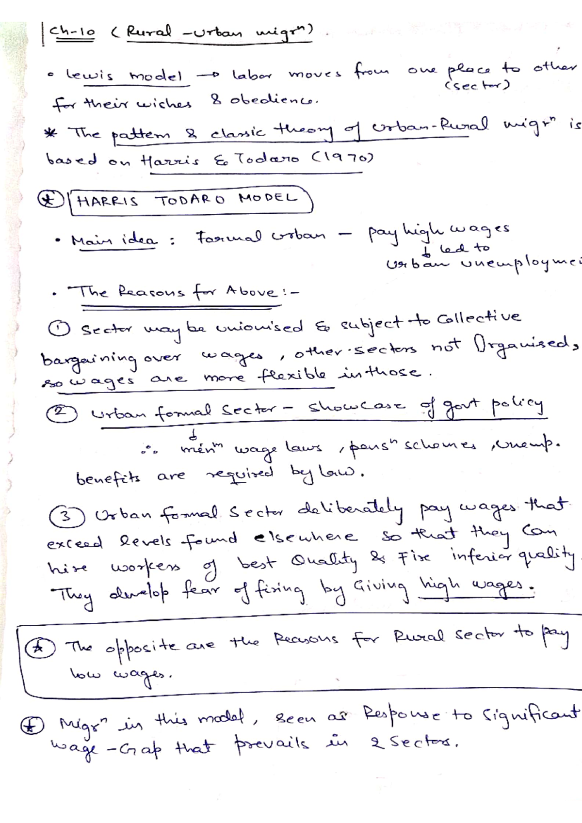 Ch 10 Unit 2: Harris-Todaro Model of Rural Migration and Labor Dynamics ...