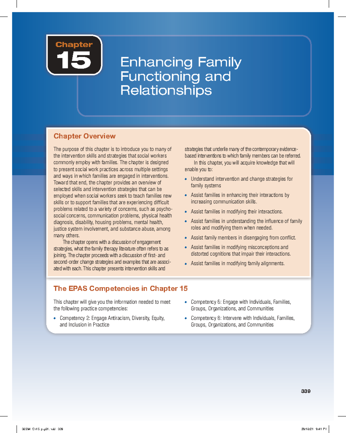 Chapter 15: Enhancing Family Functioning & Relationships - Intervention ...