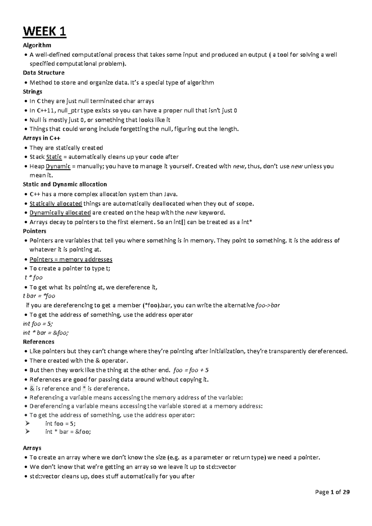 Dsa Notes Lecture Notes 1 11 Warning Tt Undefined Function 32