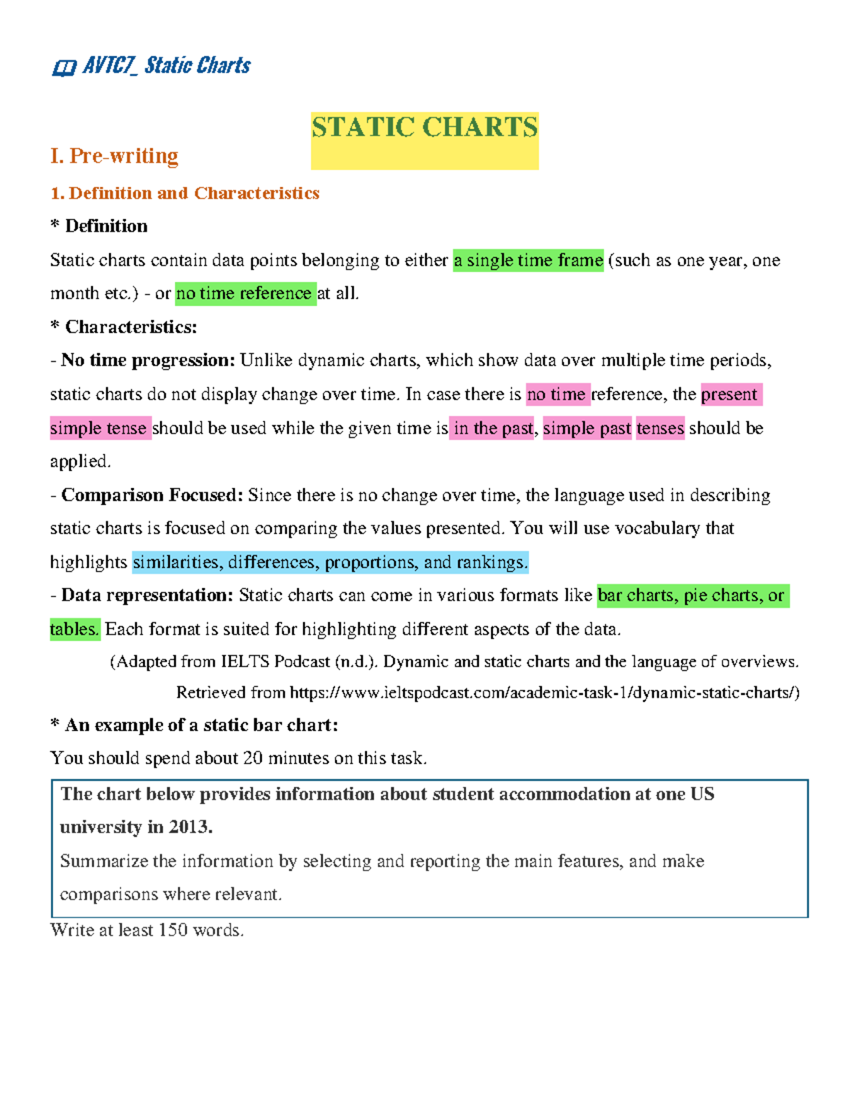 AVTC7_ Lesson 3 - Task 1: Understanding Static Charts - Studocu