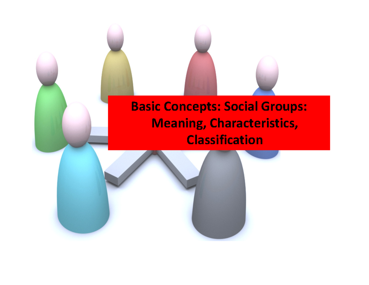 Social Groups: Characteristics and Classifications - Socio 1st Sem ...