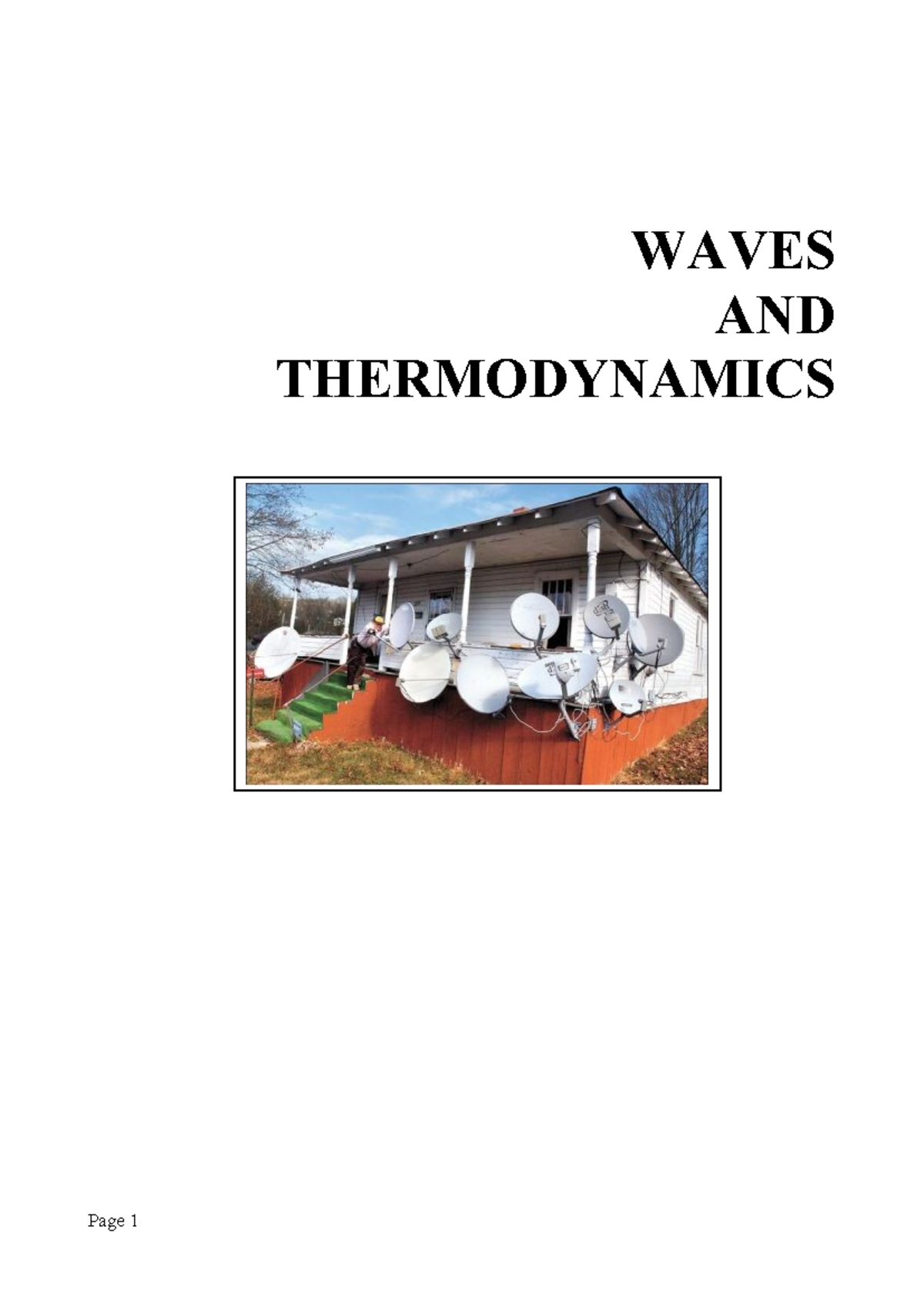 WAVES AND THERMODYNAMICS: Comprehensive Study Notes - Studocu