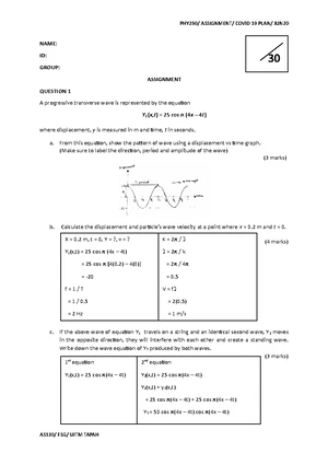 PHY260 LAB REPORT: DETERMINING THE FOCAL LENGTH OF A CONVEX LENS - UNIVERSITI TEKNOLOGI MARA ...