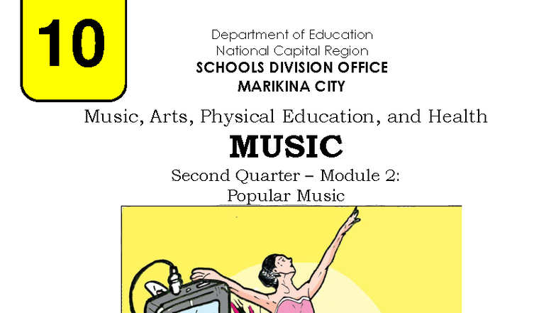 Music 10 Q2 Module 2: Understanding Popular Music - Studocu