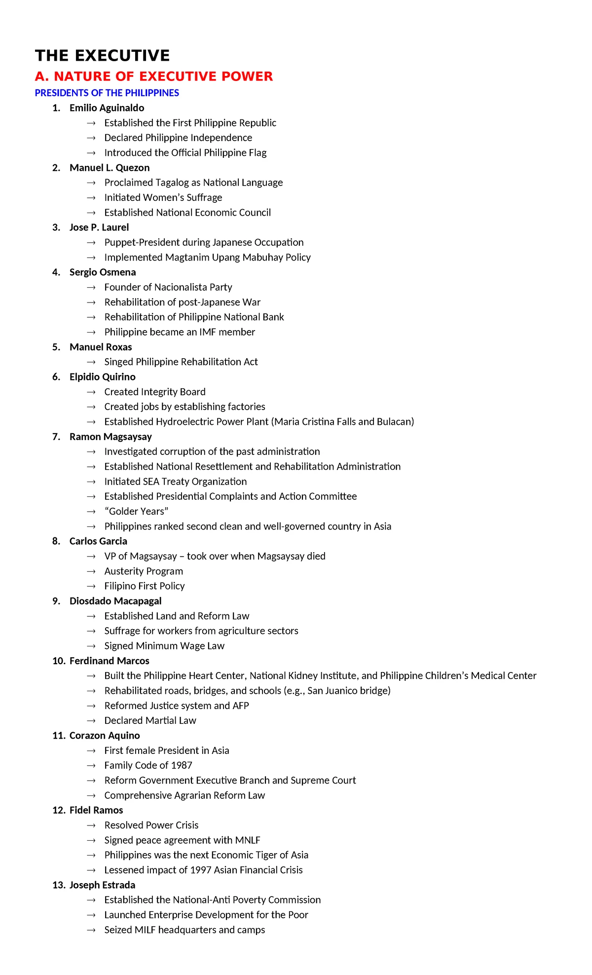Module 4 - Legislative Department - I. THE LEGISLATIVE A. NATURE OF ...