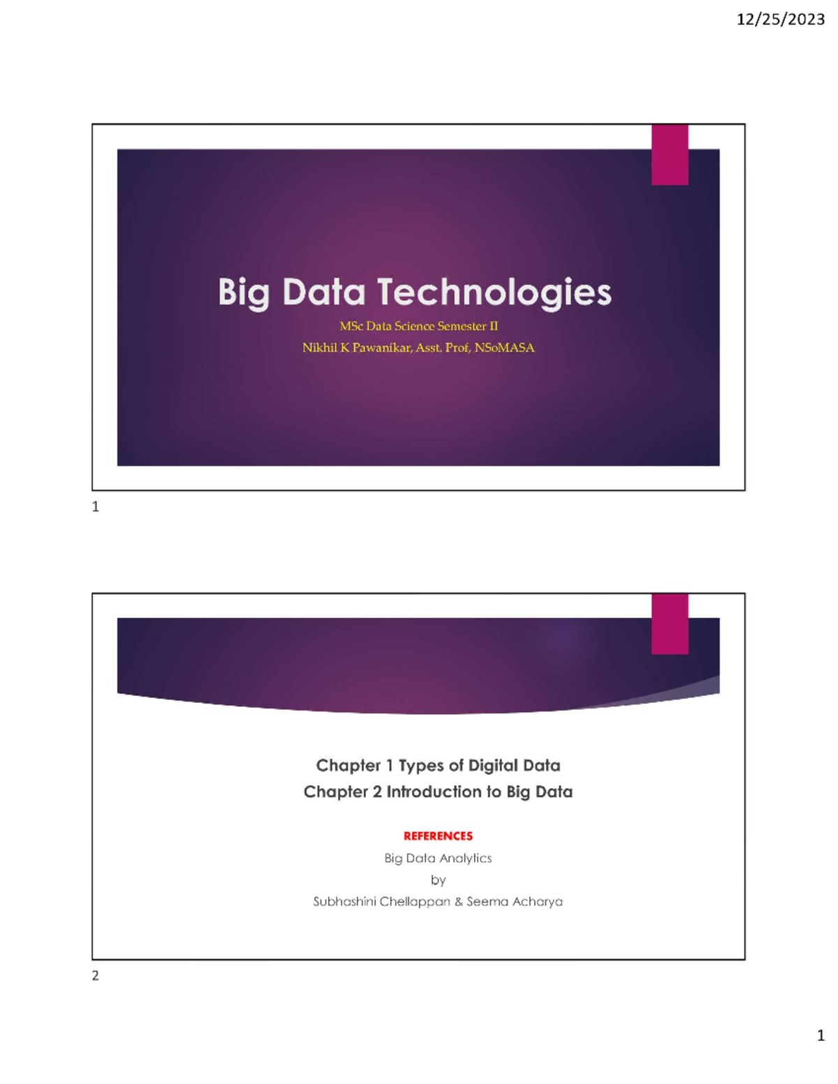 BDA Unit 1A - Notes on Big Data Technologies and Digital Data - Studocu