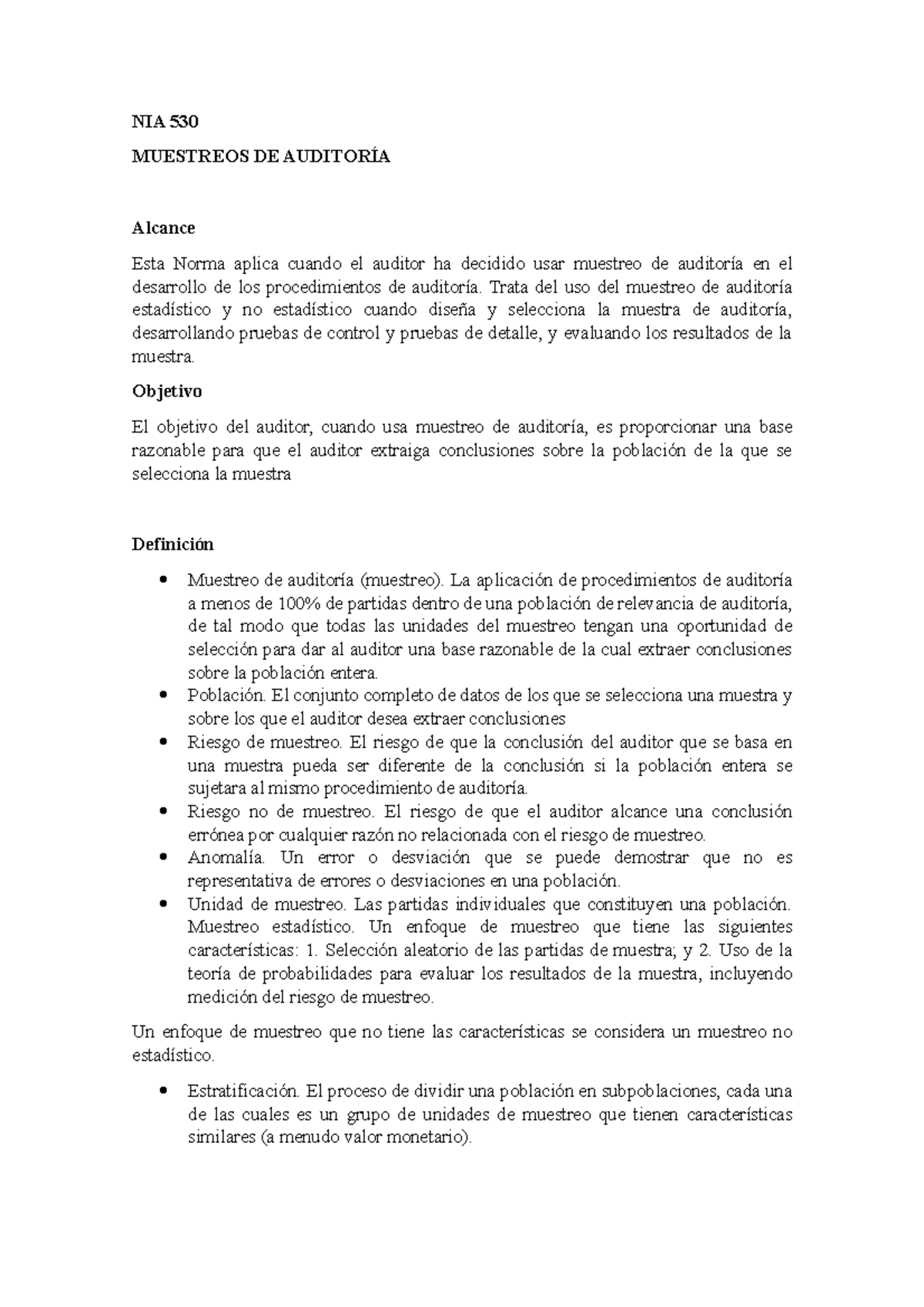 NIA 530 y 540 - Guía Completa sobre Muestreo de Auditoría y ...