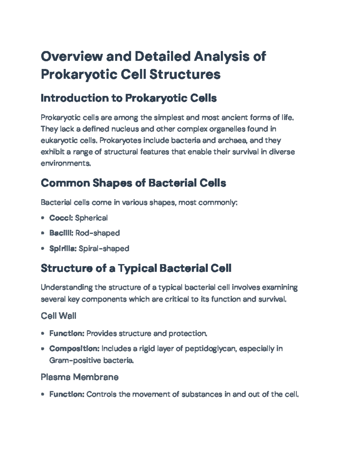 Prokaryotic Cell Structures: Overview and Key Features Explained ...