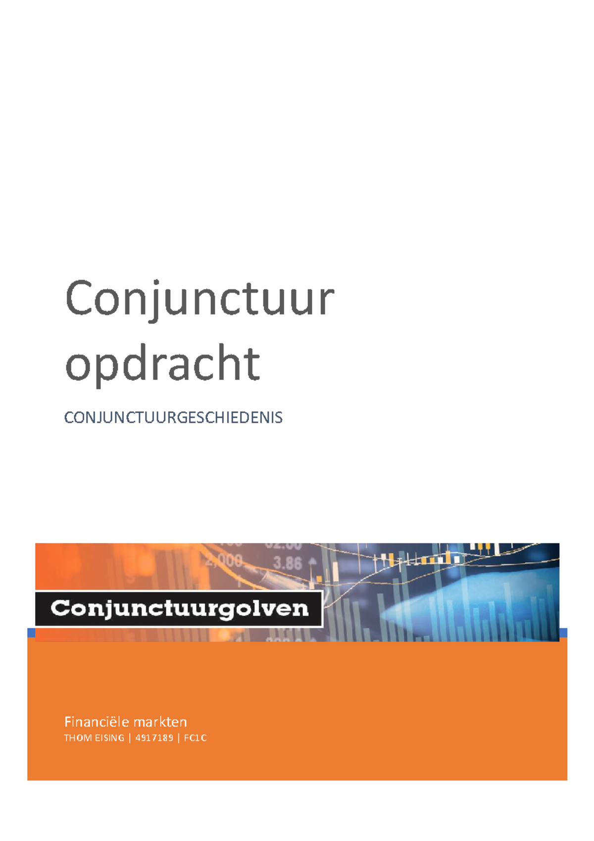 Conjunctuurklok: Analyse van Economische Fasen en Trends (FC1C ...