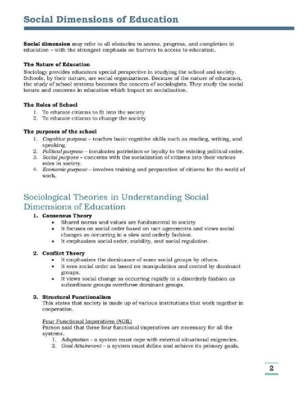 The-Teacher-and-the-Community lectures - Social Dimensions of Education ...