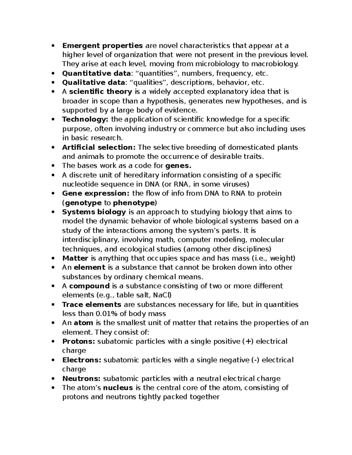 Biological Molecules: Structure and Function Overview (BIO101) - Studocu