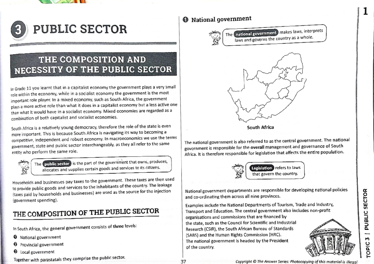 Grade 11 Economics: Understanding the Public Sector and Its Challenges ...