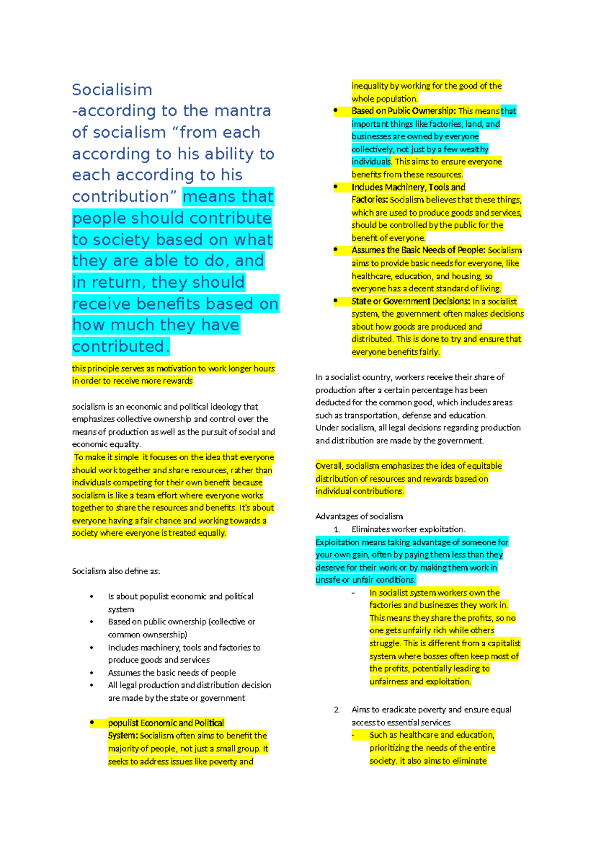 Socialism: Understanding its principles, advantages, and disadvantages ...