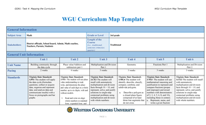 D630 Task 3 - Task 3 passed - Task 3: EVALUATES CURRICULUM ALIGNMENT ...