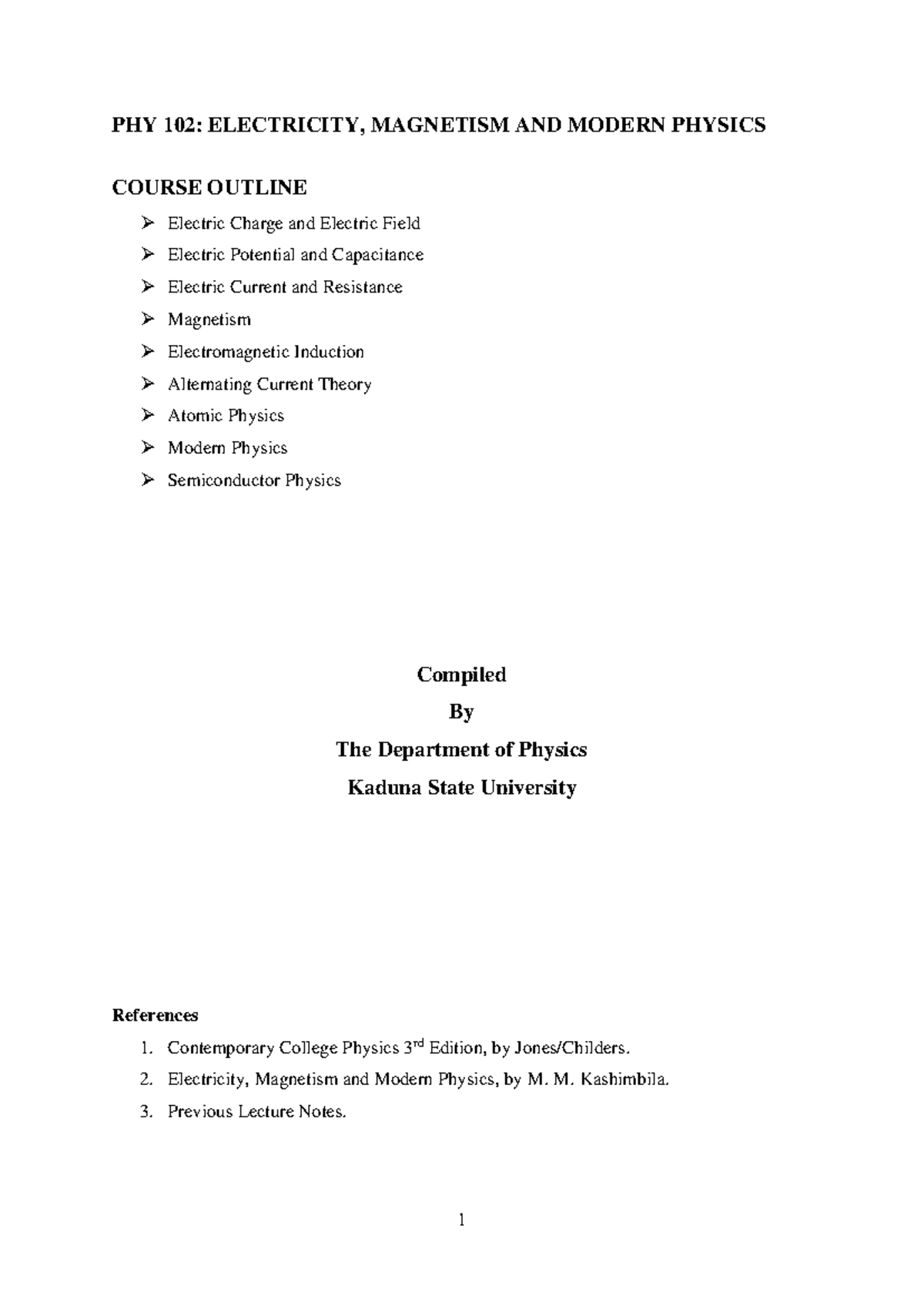 PHY 102: Final Exam Notes on Electricity and Magnetism - Studocu