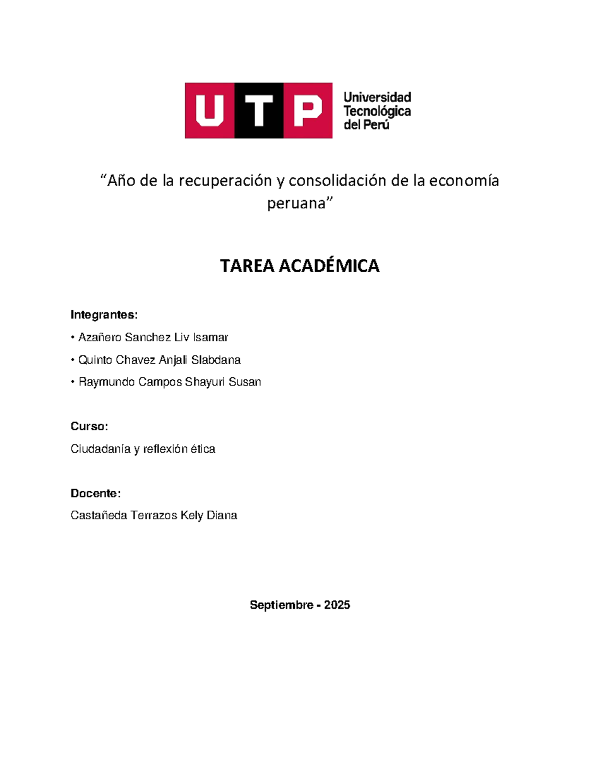 TAREA ACADÉMICA: Ética y Negocios en la Economía Actual - TA1 - Studocu