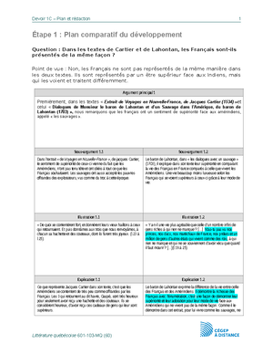 Dissertation explicative - 601-102-MQ : Littérature et imaginaire C ...