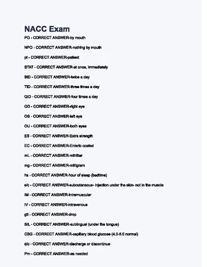 NACC - PSW 2024 Exam Review: 200 Questions with Correct Answers - Studocu
