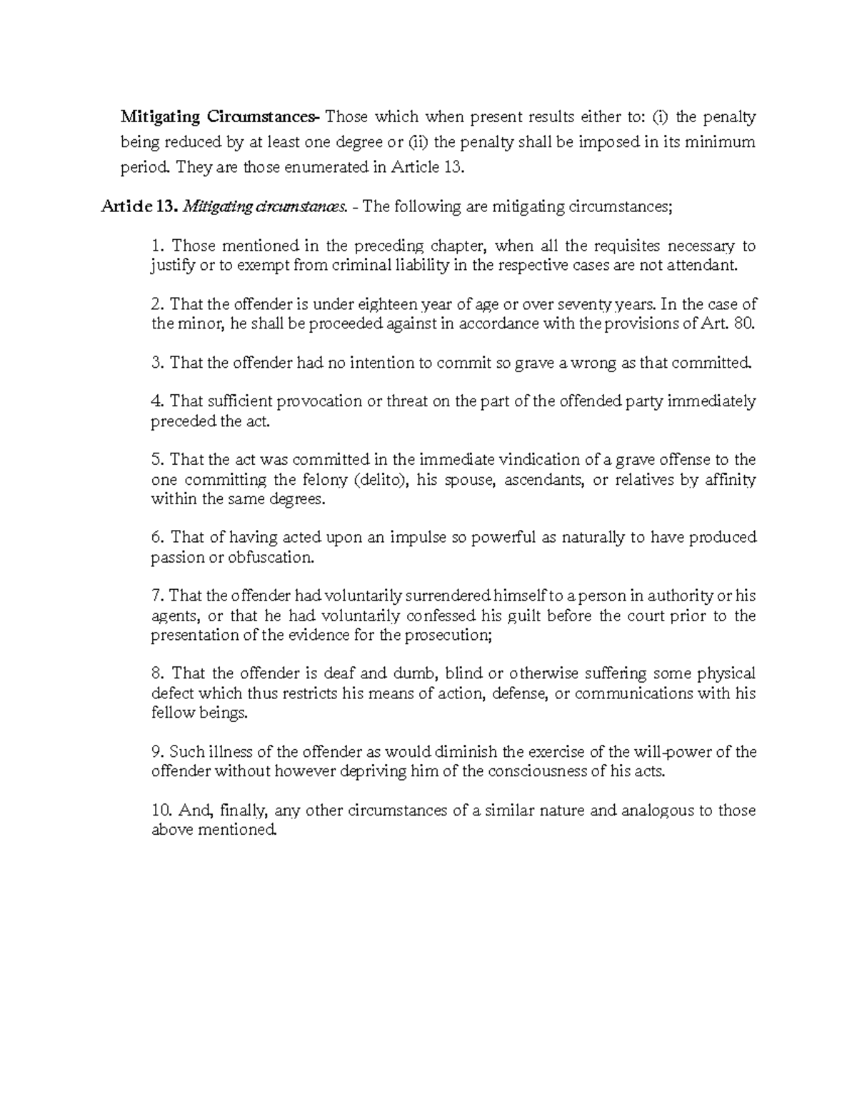 CJED-Module-2: Understanding Mitigating Circumstances in Law - Studocu