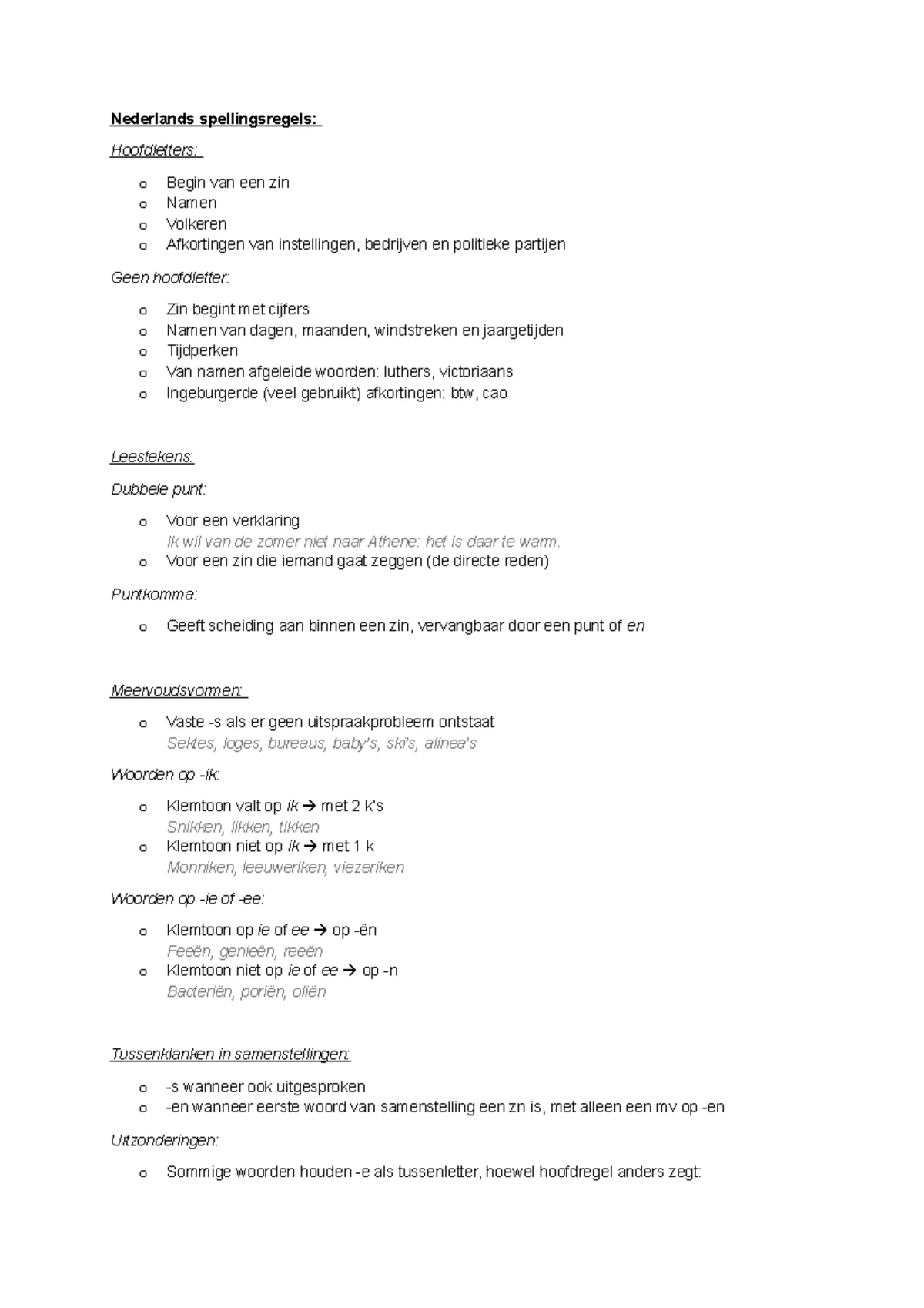 Schema woordsoorten - Schema woordsoorten Woordsoort Uitleg Voorbeelden ...