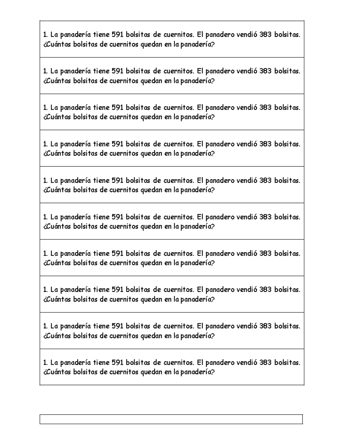 Problemas de Matemáticas en la Panadería: Ejercicios y Soluciones - Studocu