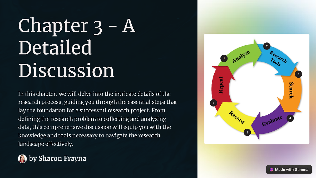 Chapter 3 A Detailed Discussion - Chapter 3 - A Detailed Discussion In ...