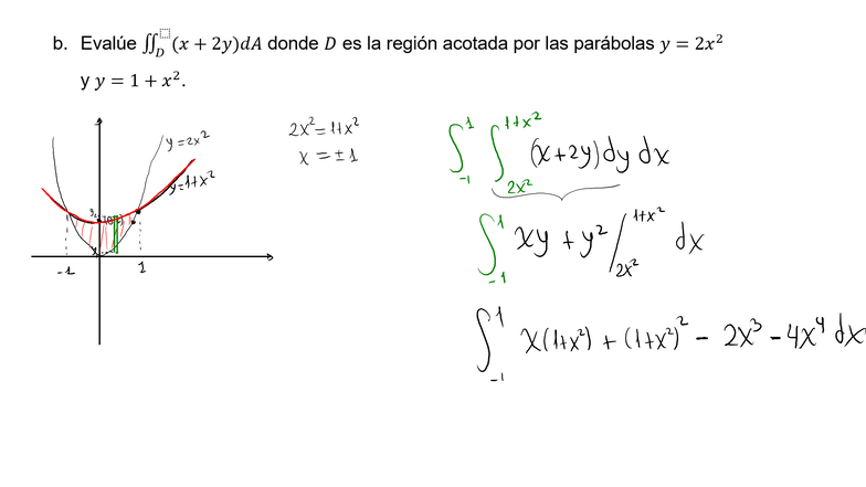 Integrales Dobles - Problemas Resueltos (Curso: Matemáticas) - Studocu