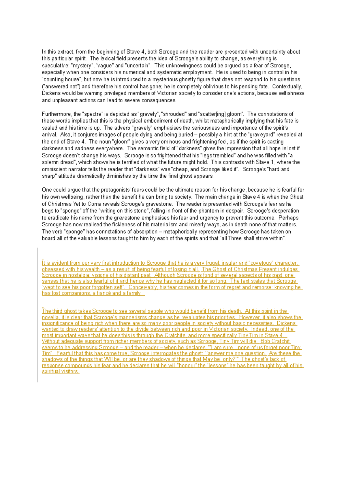 Stave 4 Analysis of 'A Christmas Carol': Fear and Redemption in Scrooge ...