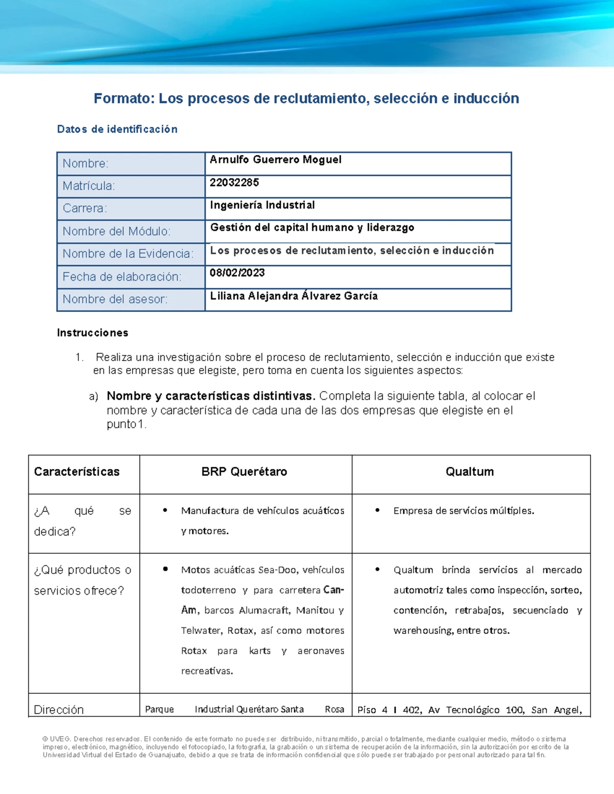Plan de Carrera Profesional - Lic. Administración Finanzas - Studocu