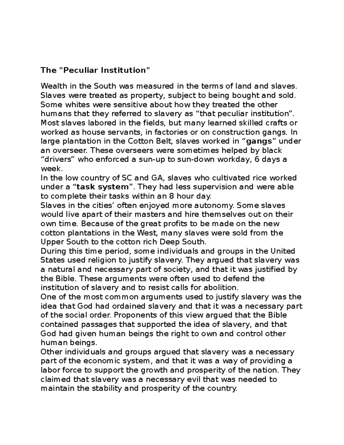 4.12 African Americans in the Early Republic - The "Peculiar ...